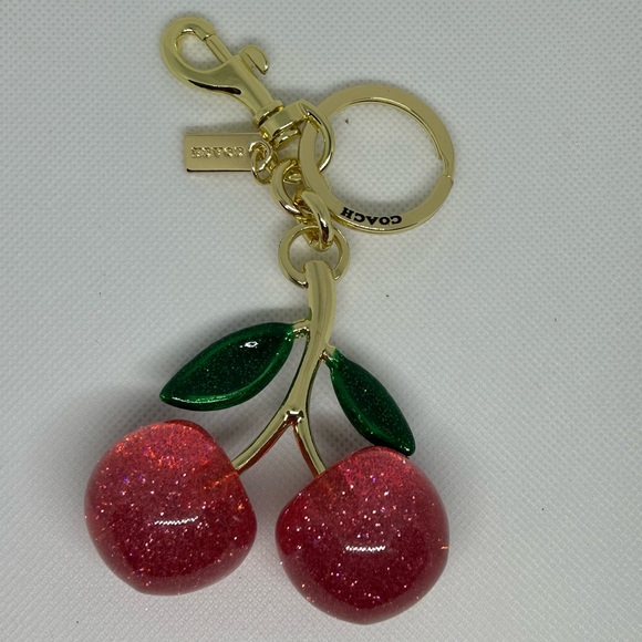 Coach | Accessories | Coach Red And Green Cherry Key Card Holder | Poshmark